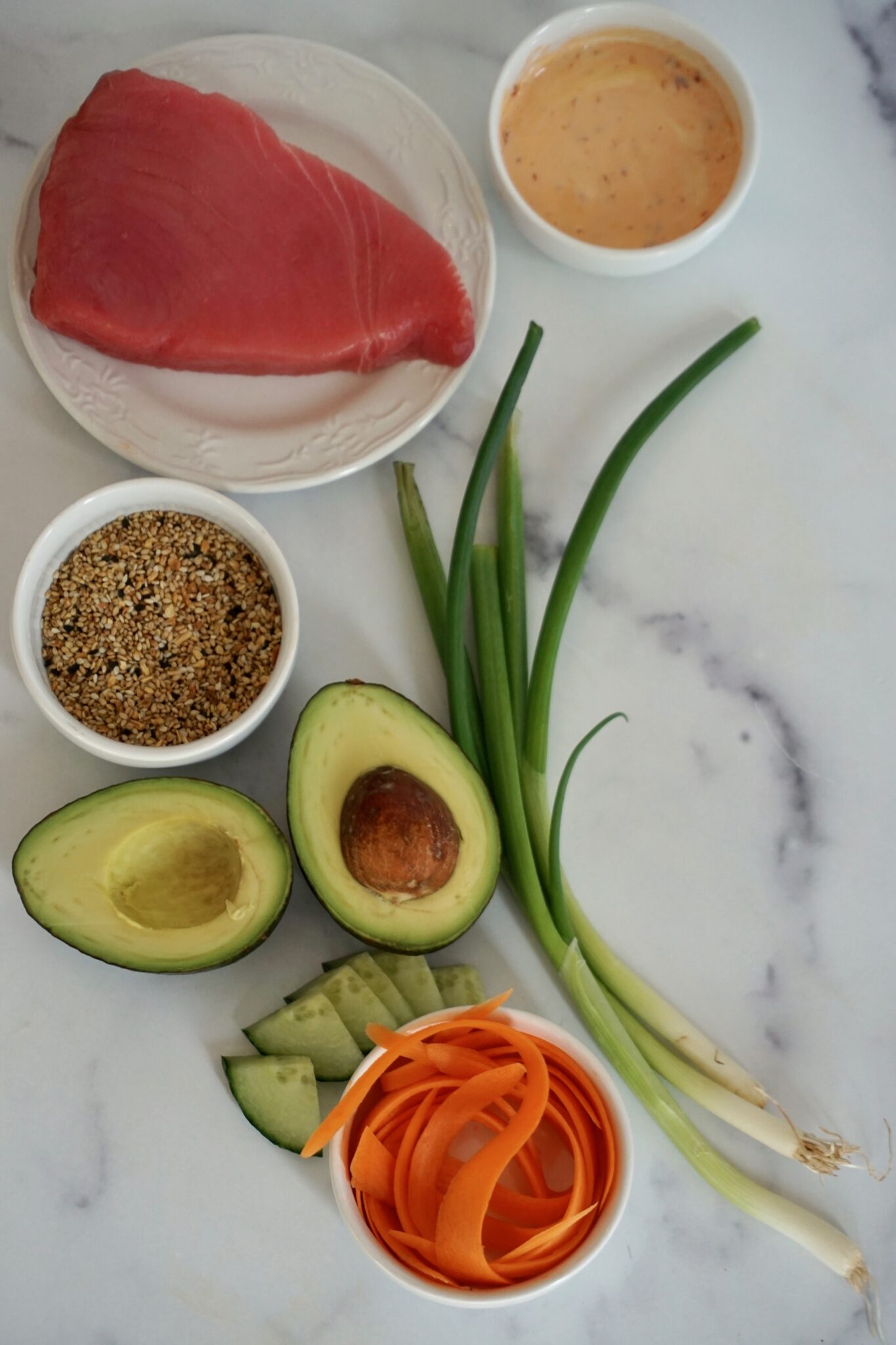 Seared Tuna Poke Bowls - Humble Oven