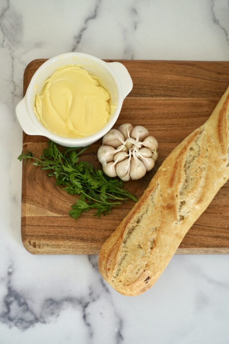 Easy Baguette Garlic Bread - Humble Oven