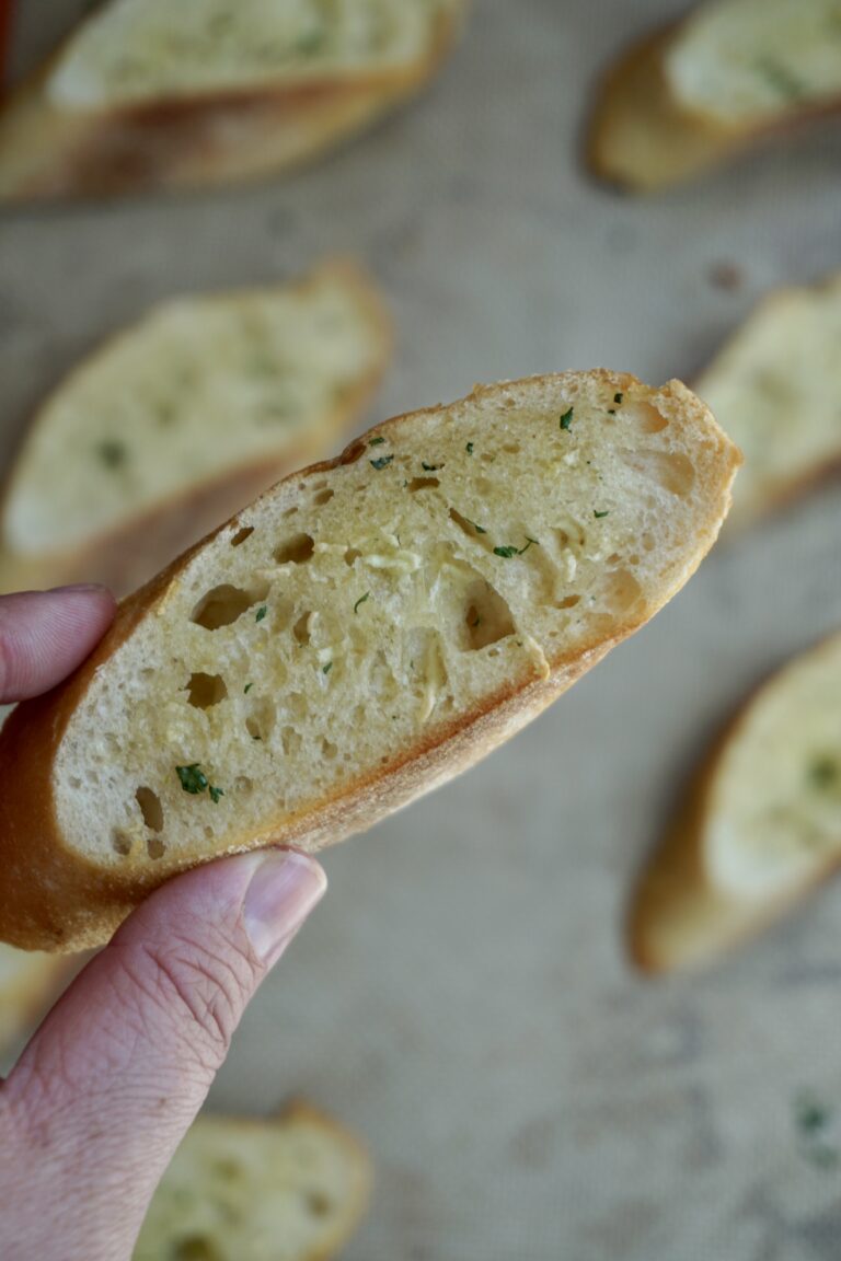 Easy Baguette Garlic Bread - Humble Oven