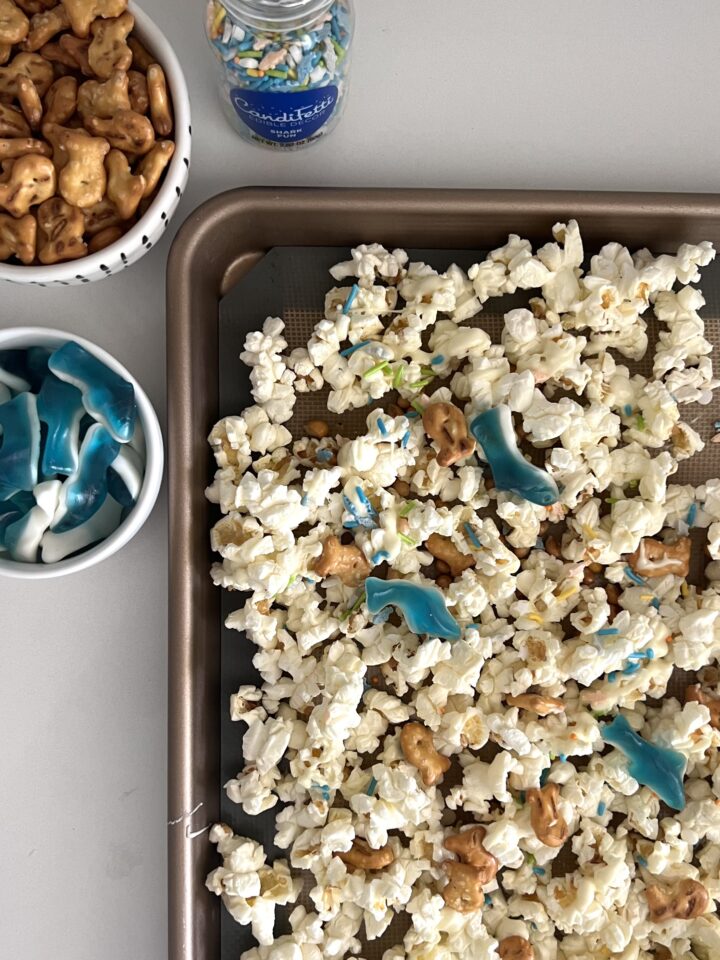 Dive Into Shark Week with Delicious Shark Bait Popcorn Snack Mix ...