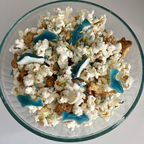 Dive Into Shark Week with Delicious Shark Bait Popcorn Snack Mix ...