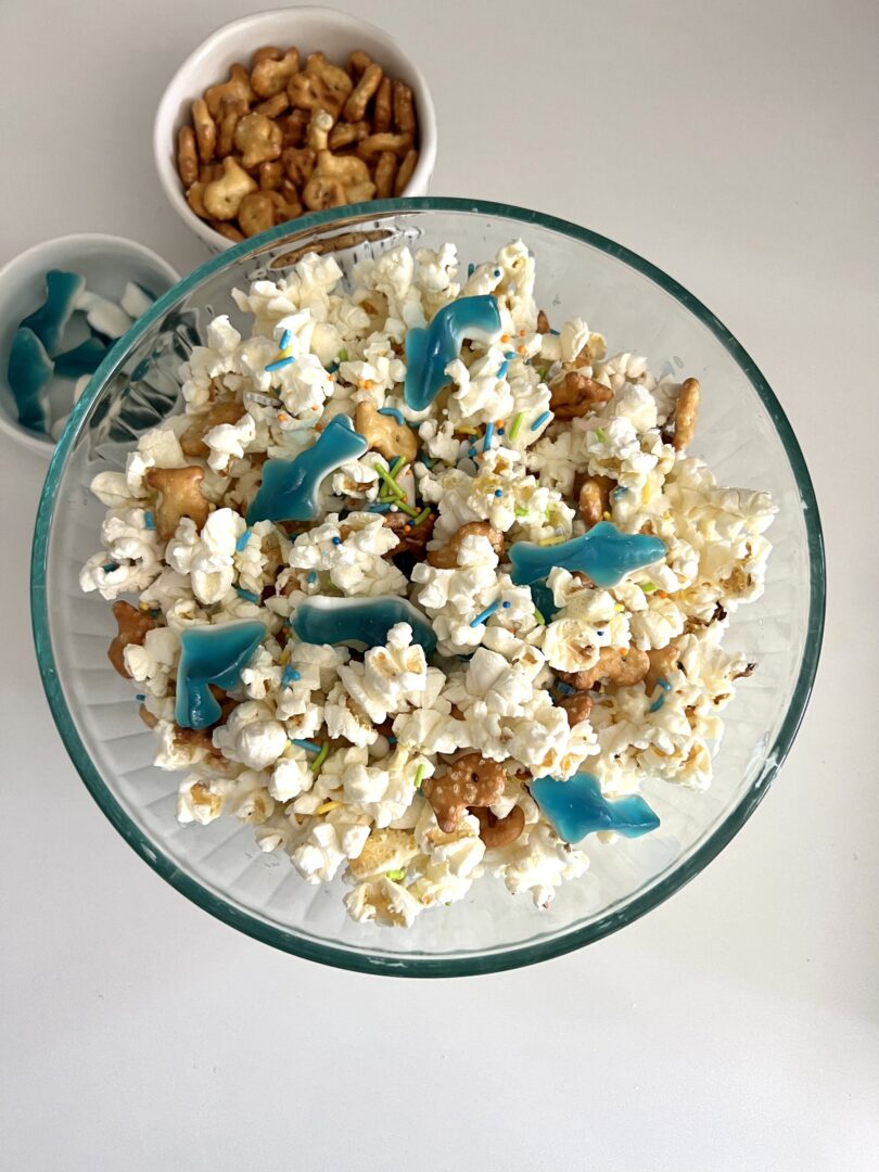 Dive Into Shark Week with Delicious Shark Bait Popcorn Snack Mix ...