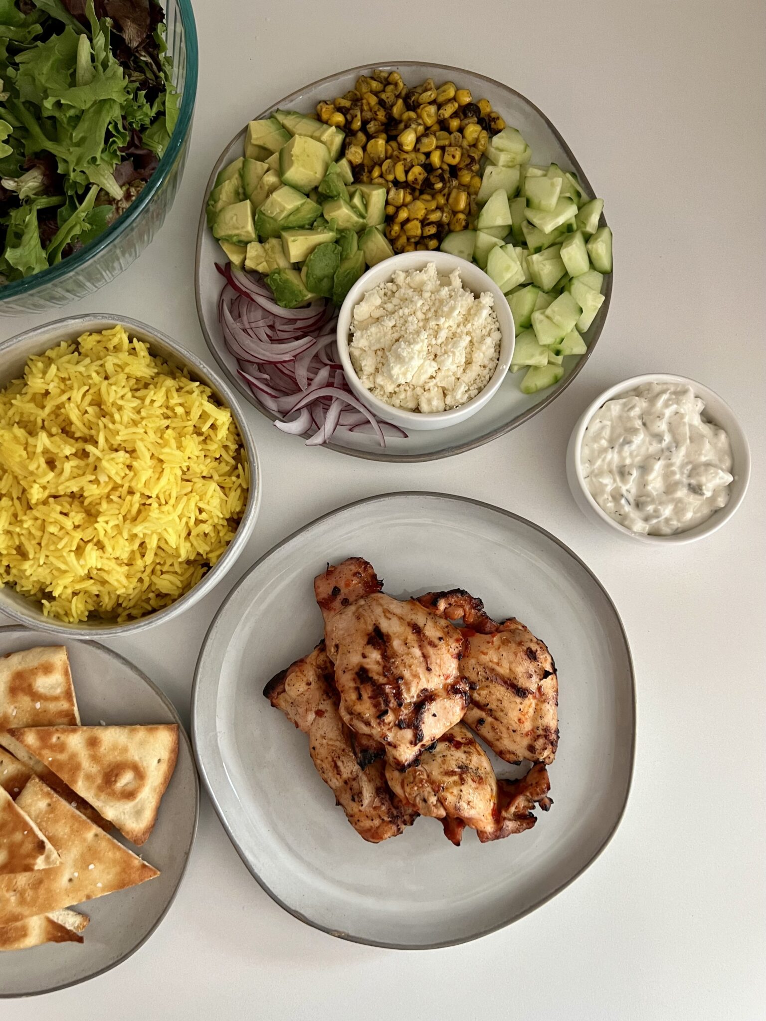 Cava Copycat Harissa Avocado Bowls With Chicken - Humble Oven